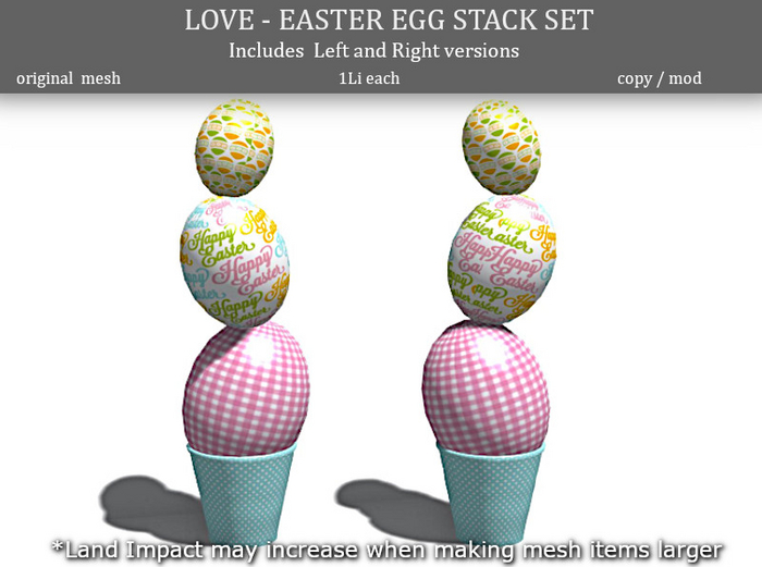 Second Life Marketplace - LOVE SUPERSTORE - EASTER EGG STACKS